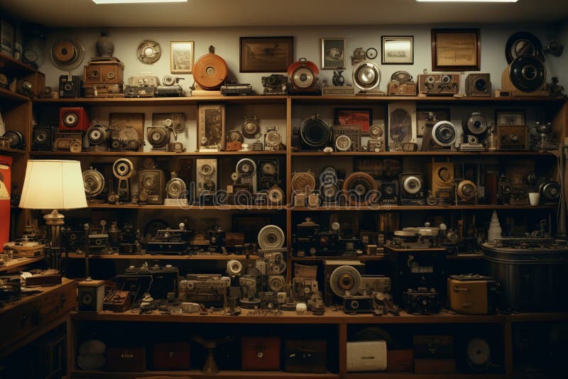 Navigate through a Collectors Room Filled with Stock Illustration ...