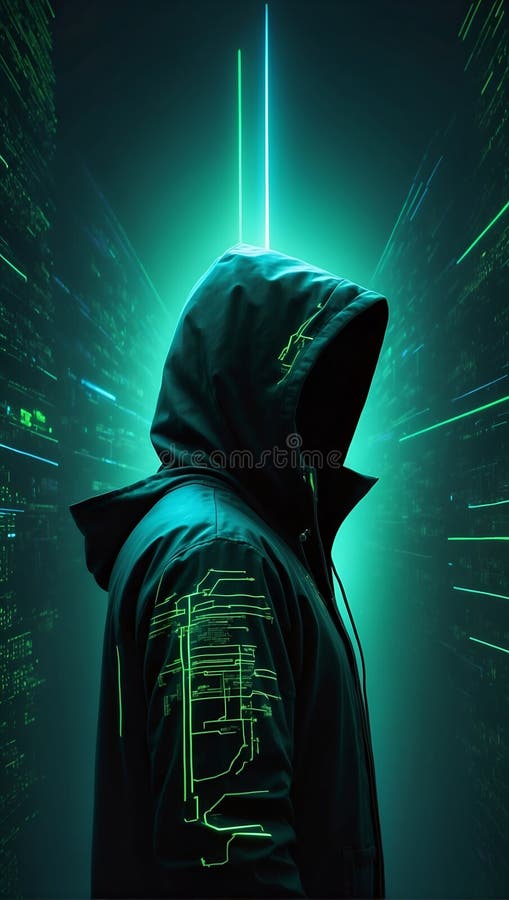 Quantum Labyrinths: the Cybernetic Maze. Generative AI Stock ...