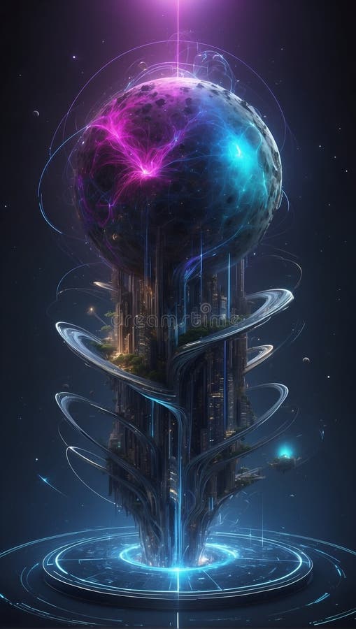 QuantumQuotient S Data Vortex: Navigating Infinity. AI Generate Stock ...