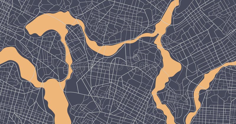 Navigate Mapping Technology for Distance Data, Path Turns. Abstract Map ...