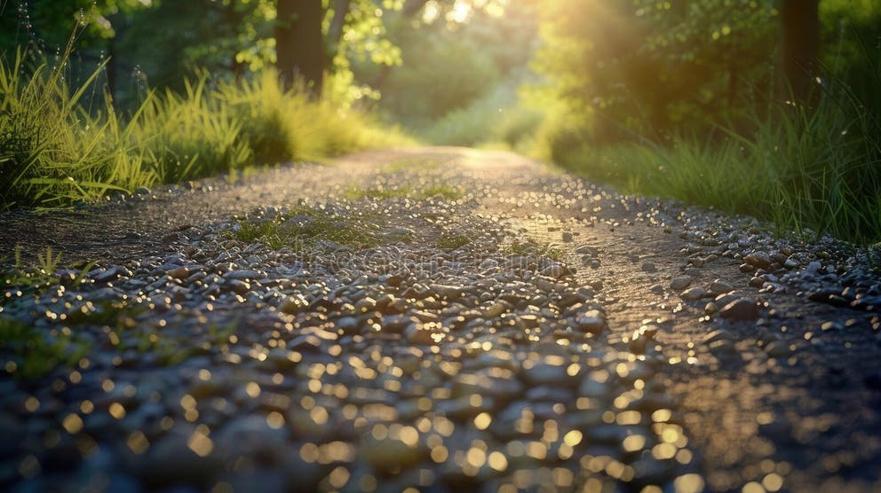 Navigating the Challenging Terrain. Rough Path with Potential Hazards ...