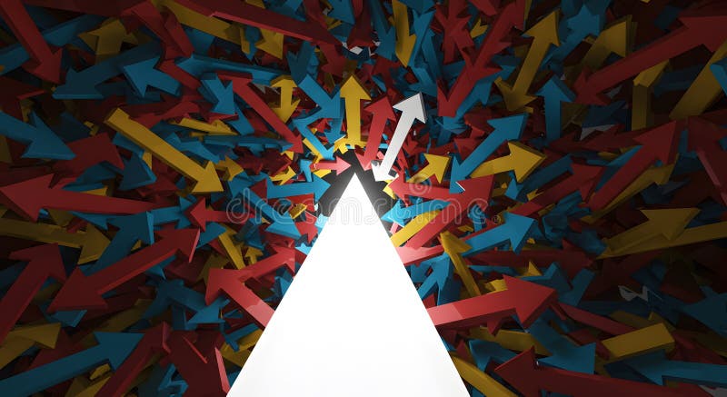 Navigating Chaos: Finding the Right Direction Stock Illustration ...