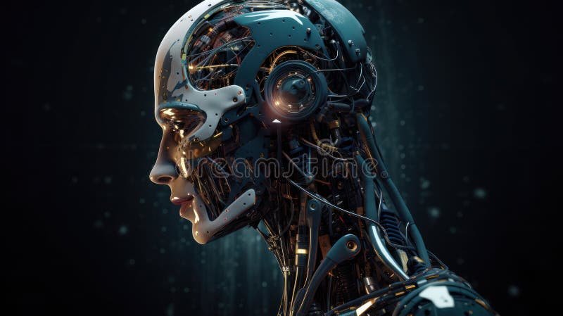 Human-AI Interaction in the Modern Workplace. Generative AI Stock ...