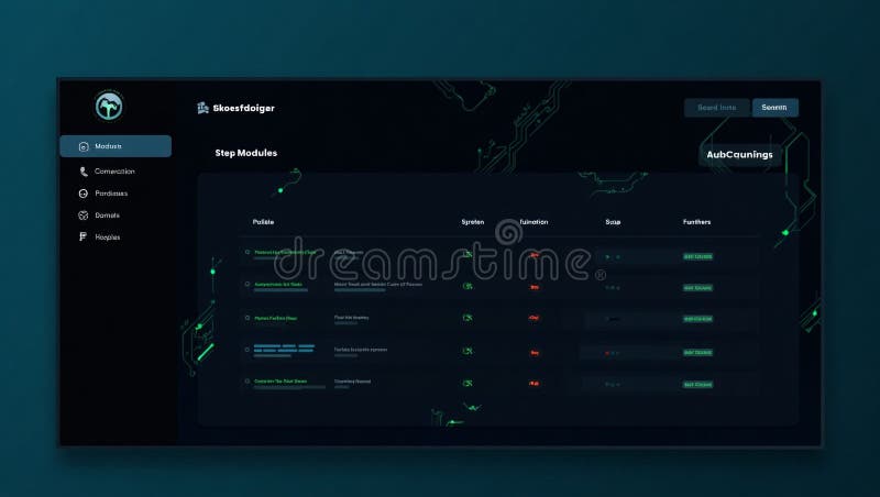 Navigating Complex Data Modules on Sleek Dashboard Evaluating Status in ...