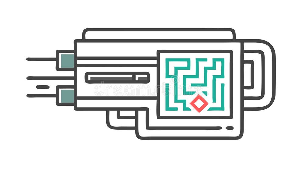 Navigating Complex Systems for Data Access and Solutions, Vector Design Generative AI Stock ...