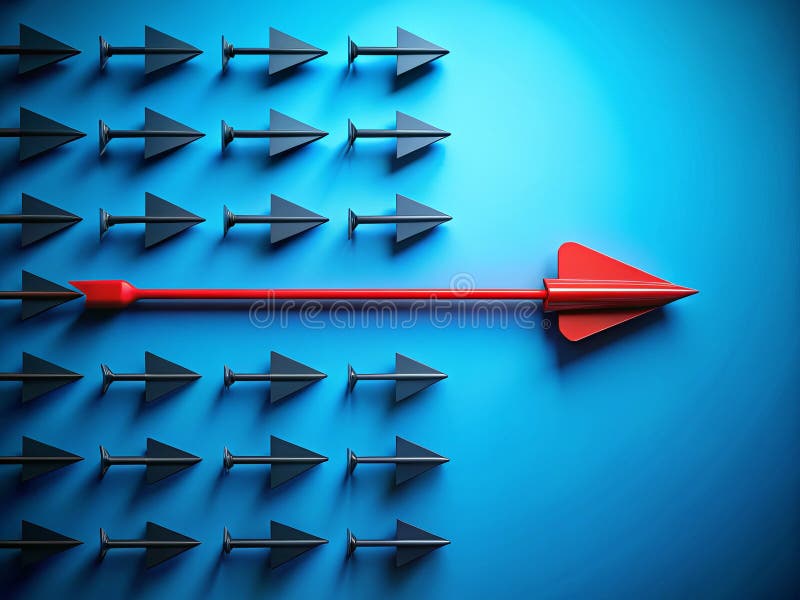 Navigating the Current Powerful Leadership Direction Symbol Against a ...