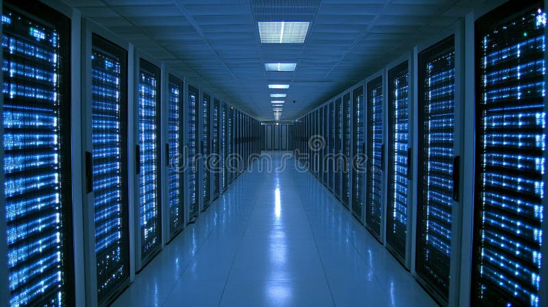 Navigating the Digital Labyrinth, a Glimpse Inside Modern Server Room ...