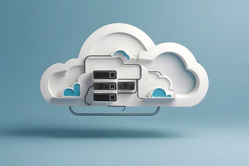 Navigating the Digital Storage Landscape Stock Illustration ...