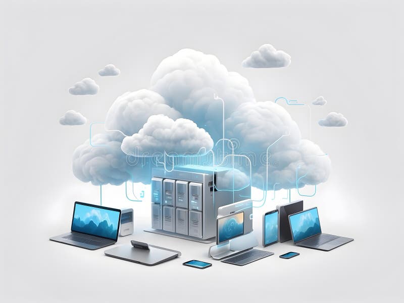 Navigating the Future Remote Data Storage Stock Illustration ... Navigating the Future Remote Data Storage Stock Illustration ...