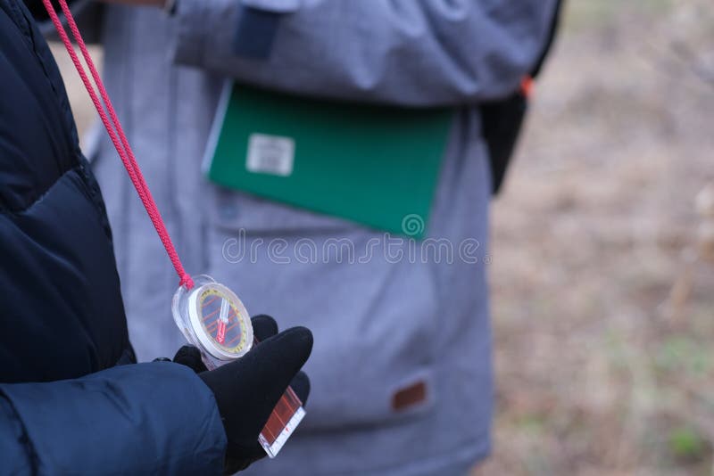Navigating with Map and Compass Stock Photo - Image of backpacking ... Navigating with Map and Compass Stock Photo - Image of backpacking ...