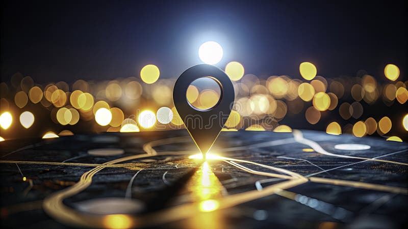 Navigating the Night LowLight Map Pointer and Navigation Icons for ...