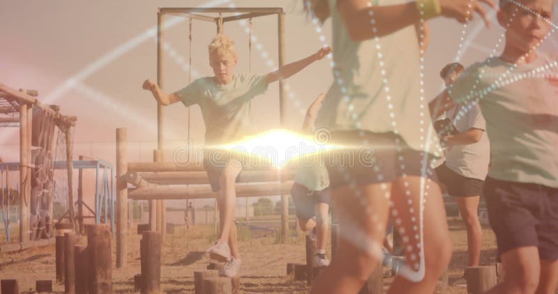 Navigating Obstacle Course, Children with Digital Network Animation ...