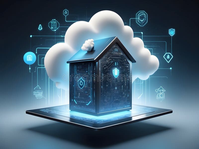 Navigating the Remote Data Storage in Future Stock Illustration ... Navigating the Remote Data Storage in Future Stock Illustration ...