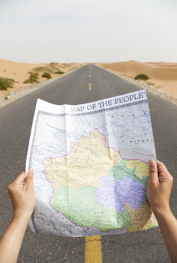 Navigating the roads stock image. Image of desert, vacation - 17809013