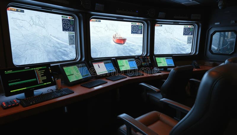 Navigating Ships with Advanced Technology in a Modern Control Room ...