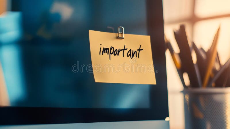 Navigating Stressful Work Deadlines with Sticky Notes Stock Photo ...