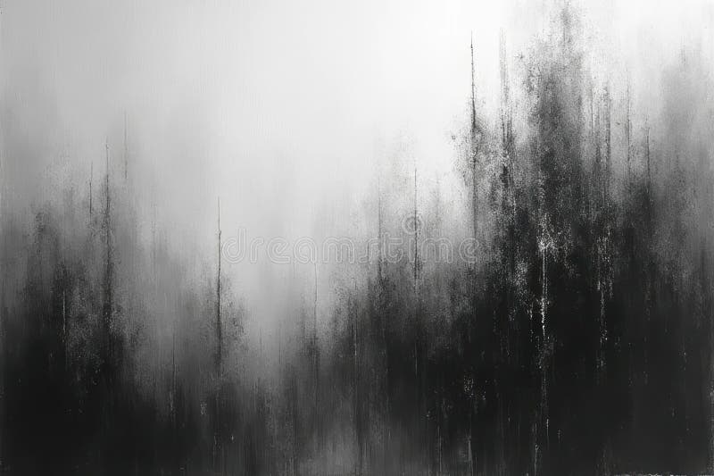 Navigating the Unknown: a Journey into Nothingness Stock Illustration ...