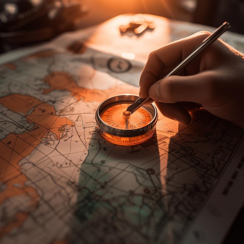 Navigating the Unknown Territory Stock Illustration - Illustration of ... Navigating the Unknown Territory Stock Illustration - Illustration of ...