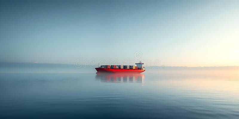 Navigating through the Water: Cargo Ship Transporting Containers for ...