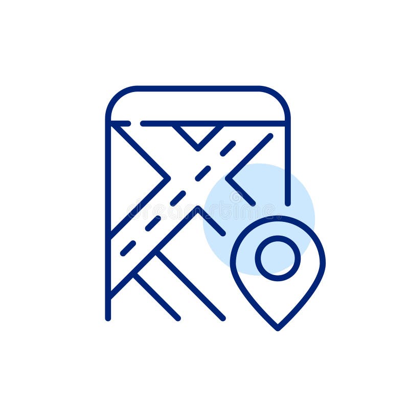 Navigation App for Smartphone. Path and Map Pointer. Pixel Perfect Icon ... Navigation App for Smartphone. Path and Map Pointer. Pixel Perfect Icon ...