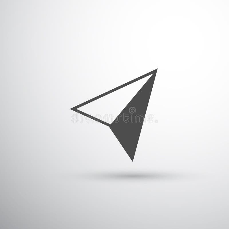 Navigation arrow icon stock vector. Illustration of marker - 102055415