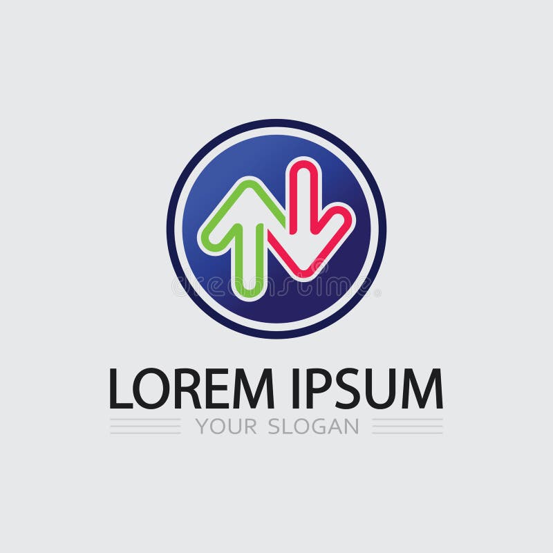 Navigation Arrow Logo Concept Stock Illustration - Illustration of ...