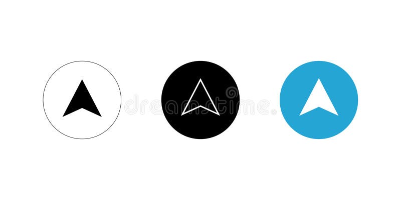 Navigation Arrow, Navigate, Navigator Icon Vector Set Collection Stock ...