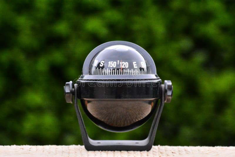 Navigation Black Compass stock image. Image of boat - 127754453