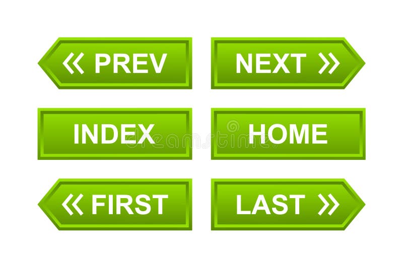 Navigation buttons stock vector. Illustration of internet - 171948273