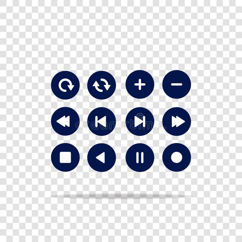 Web Set of UX UI Navigation Buttons Stock Illustration - Illustration ...