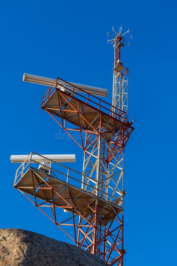 Navigation Communication Tower Stock Image - Image of radio, connection ...
