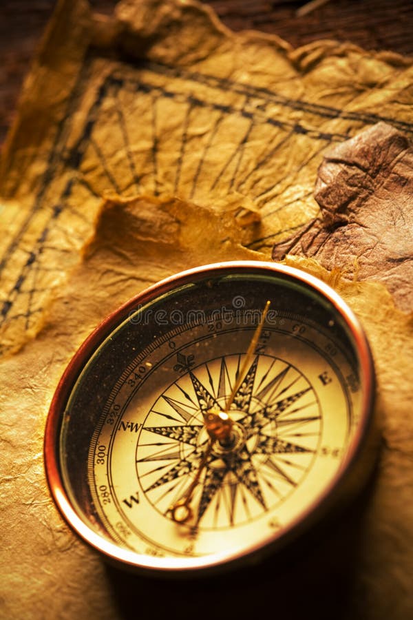 Antique compass stock image. Image of life, details, ancient - 5667059