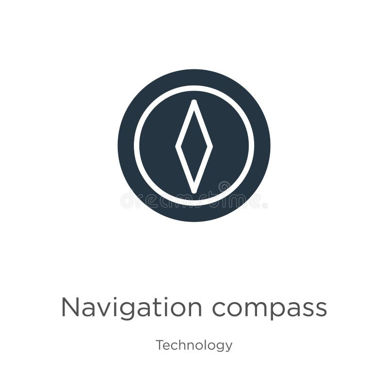 Navigation Compass Icon Vector. Trendy Flat Navigation Compass Icon ...