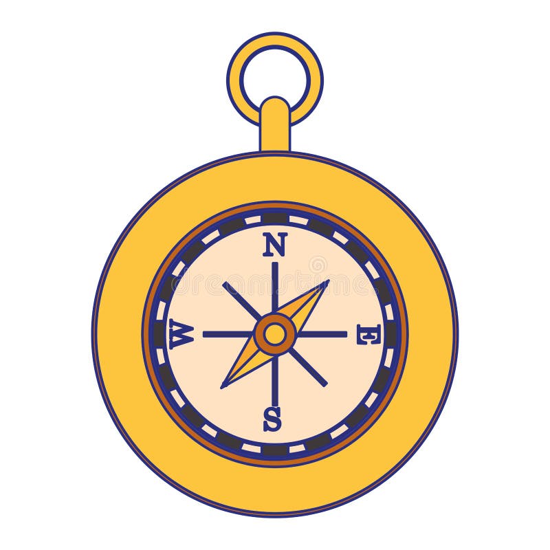 Navigation Compass Travel Symbol Isolated Vector Illustration Stock ...