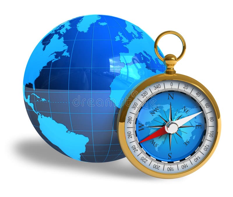 GPS navigation concept stock illustration. Illustration of concept ...