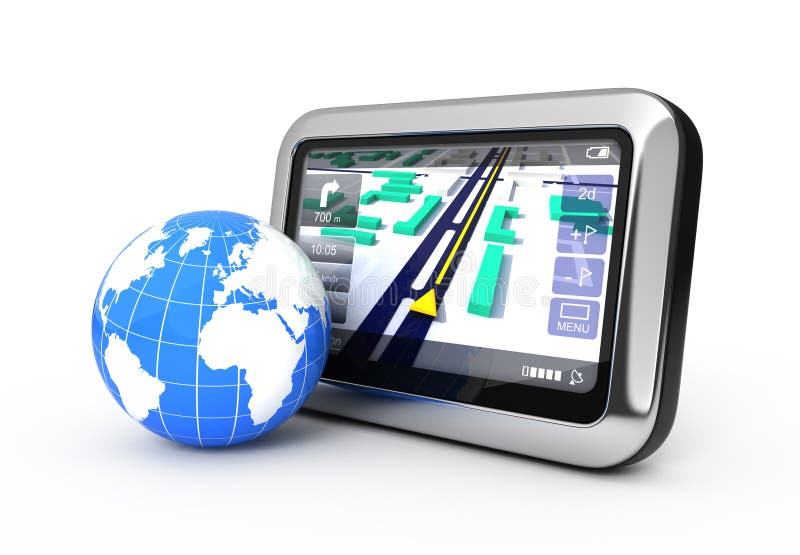 Navigation Concept - Futuristic Compass Stock Illustration ...