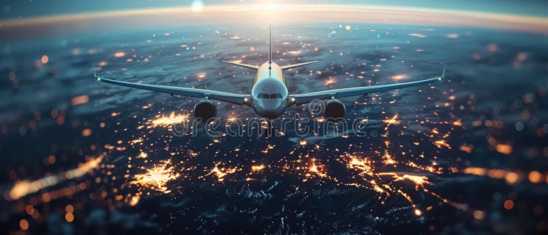 Navigation Concept for Aviation. Compass Stock Illustration ...