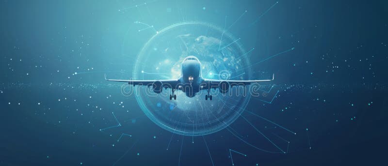 Navigation Concept for Aviation. Compass Stock Illustration ...