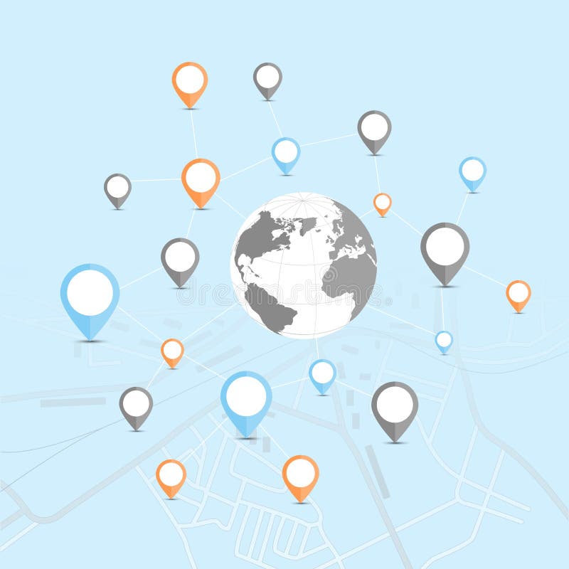 Navigation concept stock vector. Illustration of cartography - 42685671