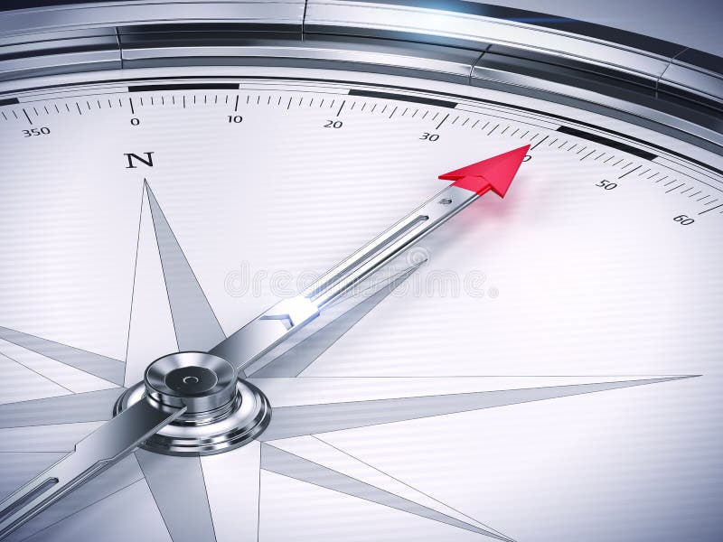 Navigation Concept - Futuristic Compass Stock Illustration ...