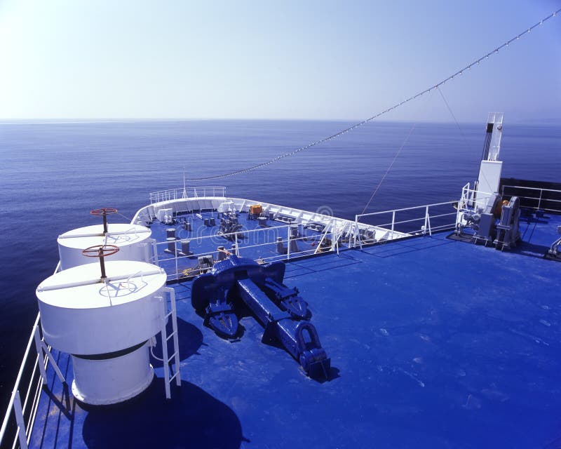 Navigation in deep blue stock photo. Image of mediterranean - 9931372