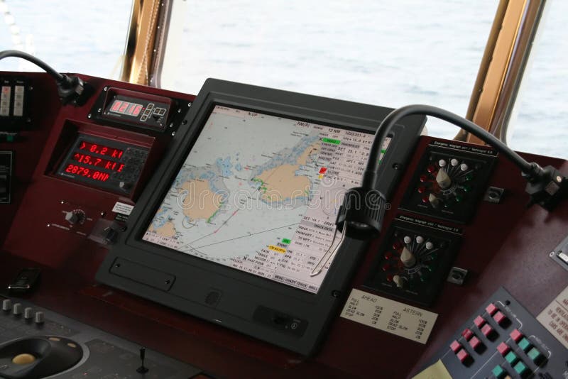 Navigation Equipment On Bridge Stock Photo - Image: 2220014