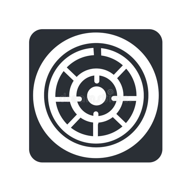 Navigation Helm Icon Vector Sign and Symbol Isolated on White ...