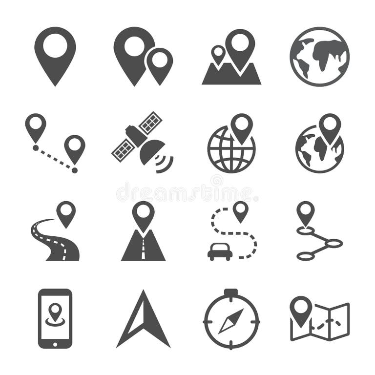 Phone Navigation Map Icon Stock Illustrations – 32,217 Phone Navigation ...