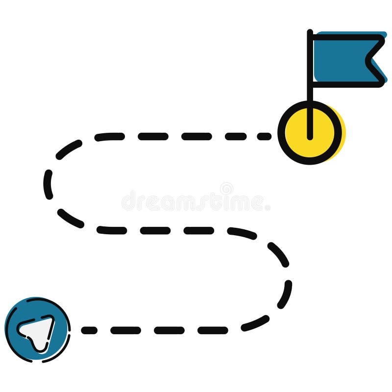 Maps Navigation Apps Icon Route Vector Illustration Stock Vector ...