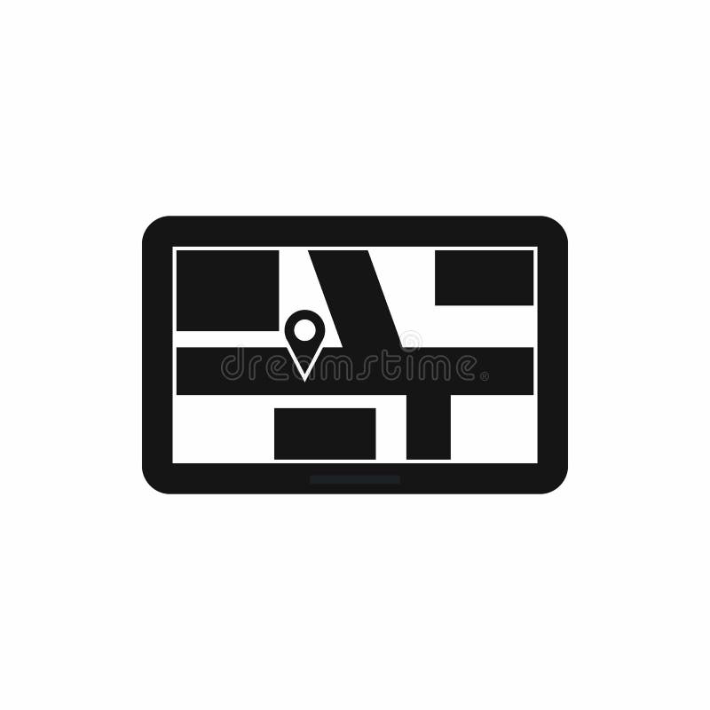 Navigation Icon, Simple Style Stock Vector - Illustration of ...