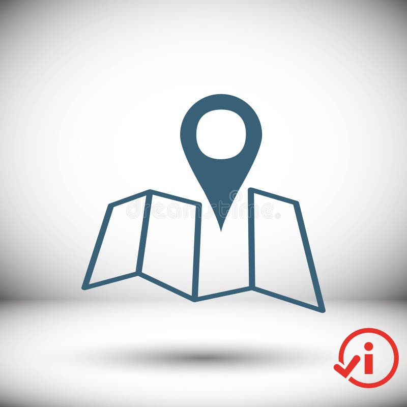 Navigation Icon Stock Vector Illustration Flat Design Stock Vector ...
