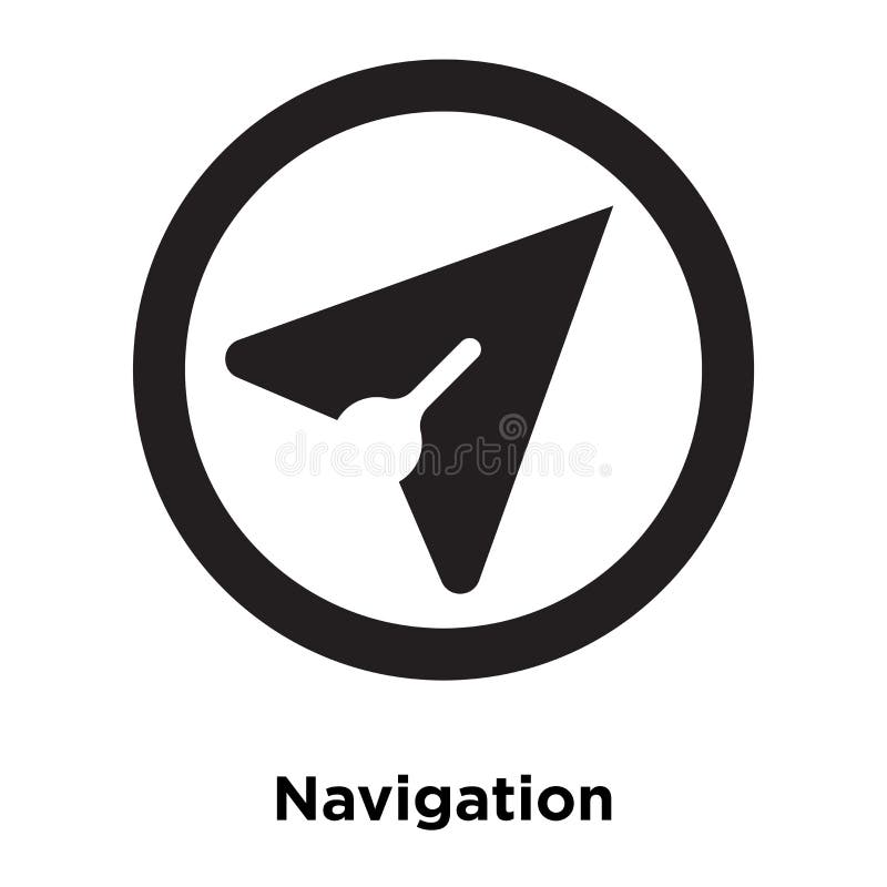 Navigation Icon Vector Sign and Symbol Isolated on White Background ...
