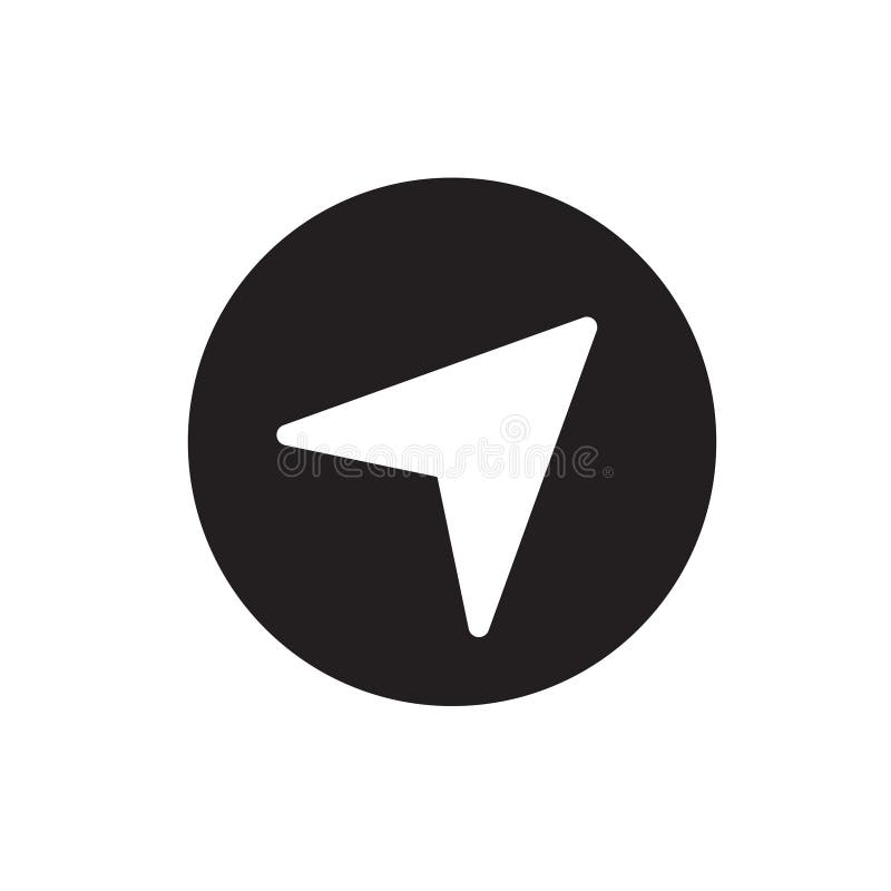 Navigation Icon on White Background. Arrow Icon. Cursor Choice. Vector ...