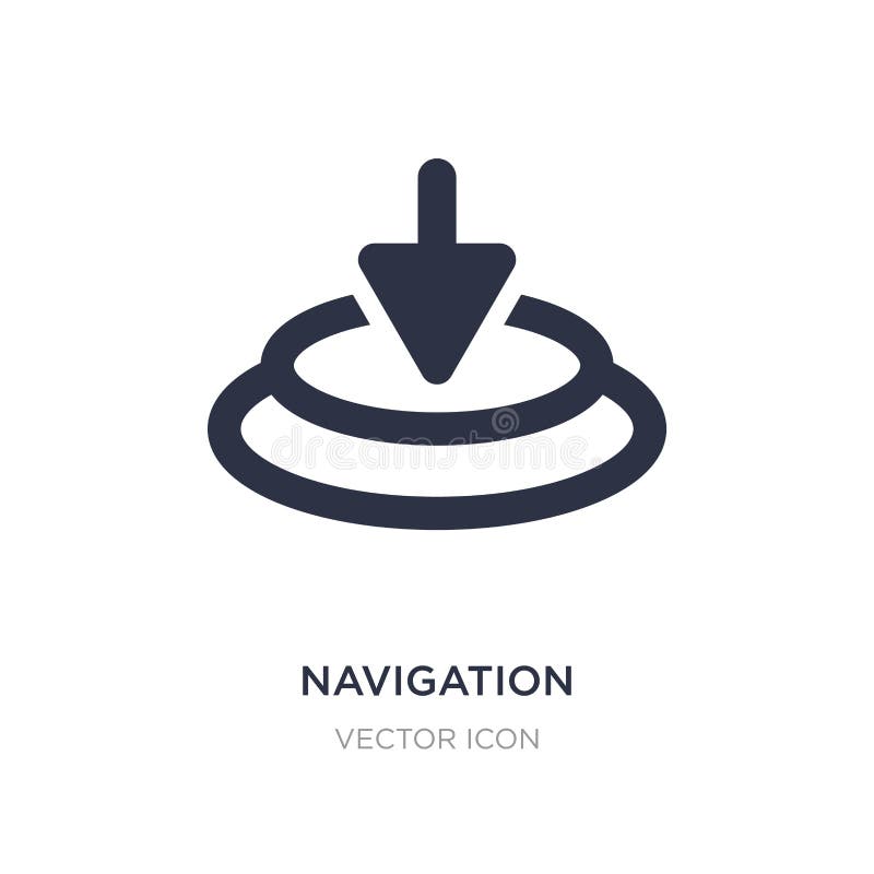 Navigation Icon on White Background. Simple Element Illustration from ...